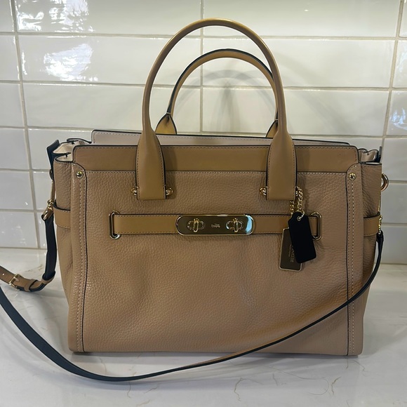 Coach | Bags | Coach Swagger 27 Carry All Leather Bag | Poshmark